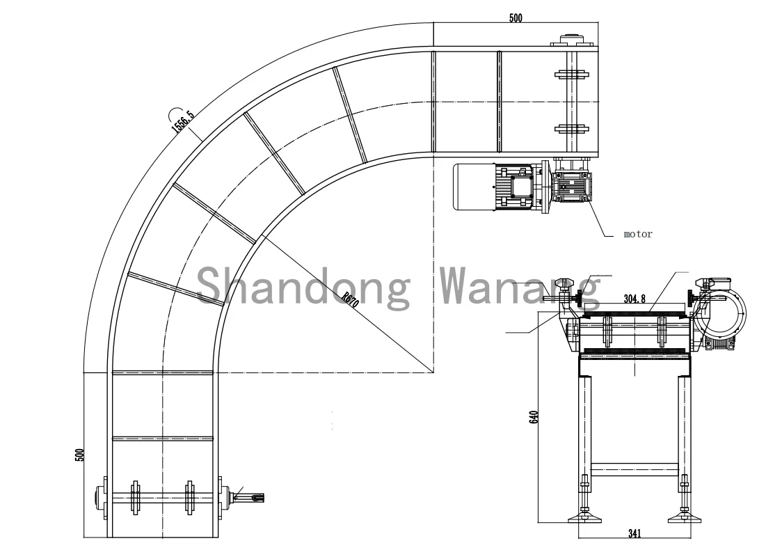 90 Degree Circular Conveyor Belt - Durable, Adjustable Food Grade ...