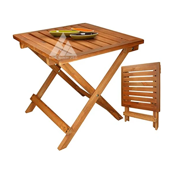 Small Acacia Wooden Folding Coffee Table of high quality Vietnamese ...