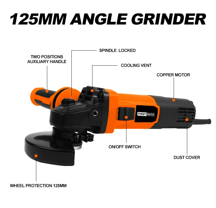 Noiseless Industrial Tuosen Botch Concrete Hand Grinder Metal Angle ...