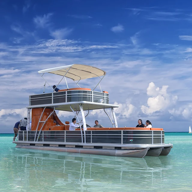 Ecocampor 30ft Double Floor Pontoon Boat - Party Pontoon