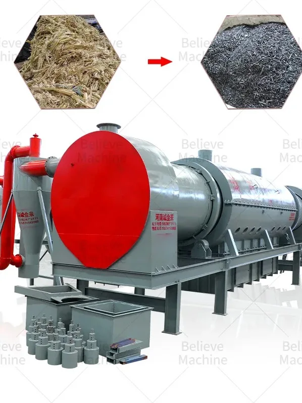 20 Years Experience Pyrolysis Furnace For Carbon Biomass Charcoal ...
