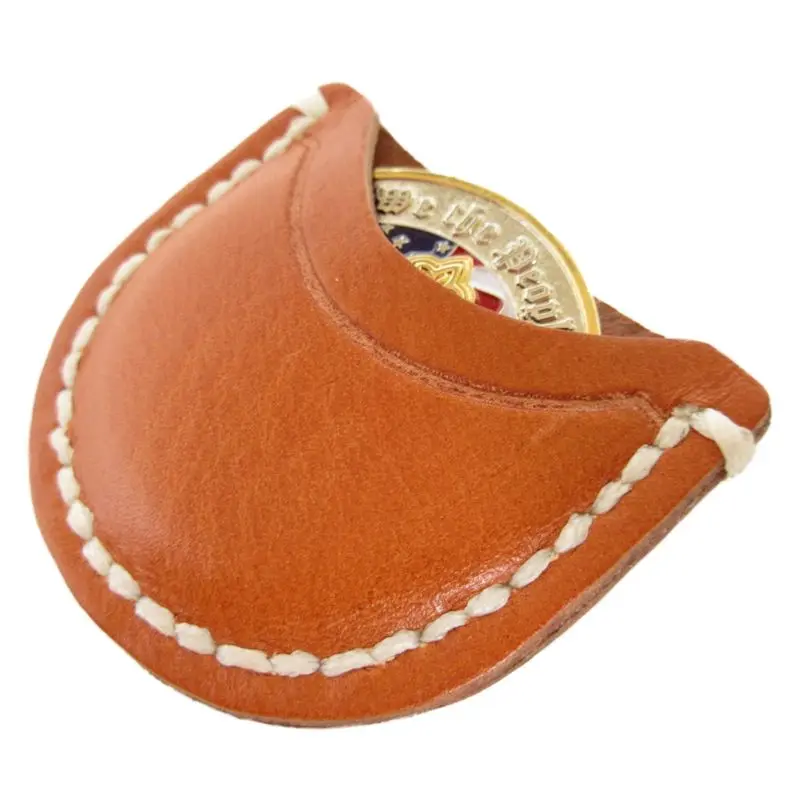 Leather Challenge Coin Sleeve - Secure & Stylish Storage
