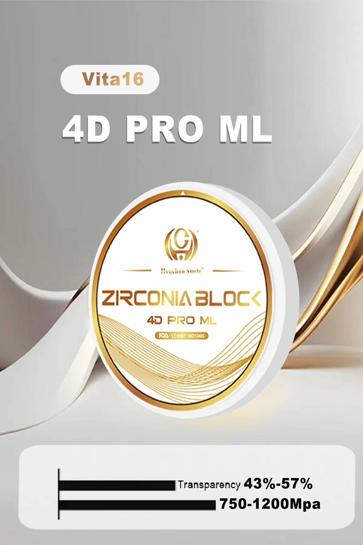 4D Pro Dental Zirconium Block - Superior Zirconia Materials