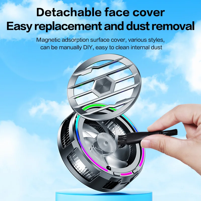 X95 Gaming Rgb Semiconductor Mobile Phone Cooler Portable Fast Cooling ...