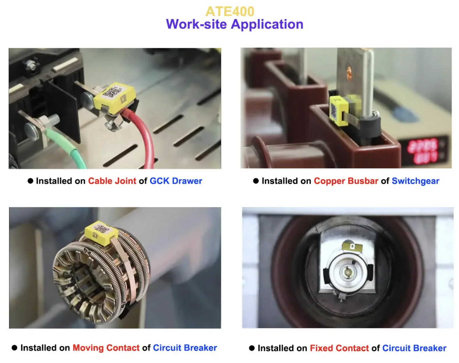 Electric Switchgear Cable Busbar Temperature Wireless Monitoring ...