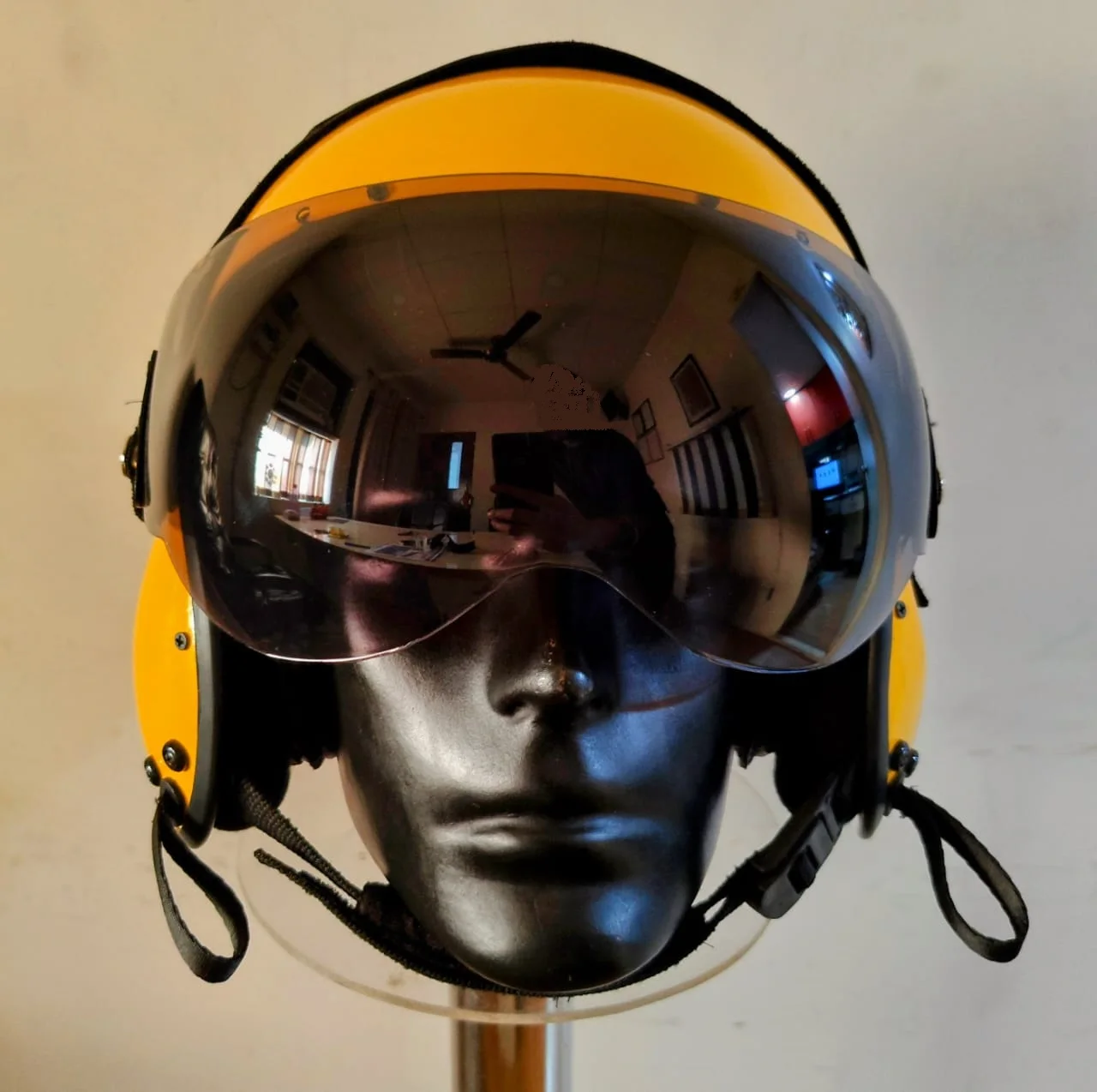 Yellow Marshalling Aircraft Marshal Helmet Anti Scratch Visor Uv ...