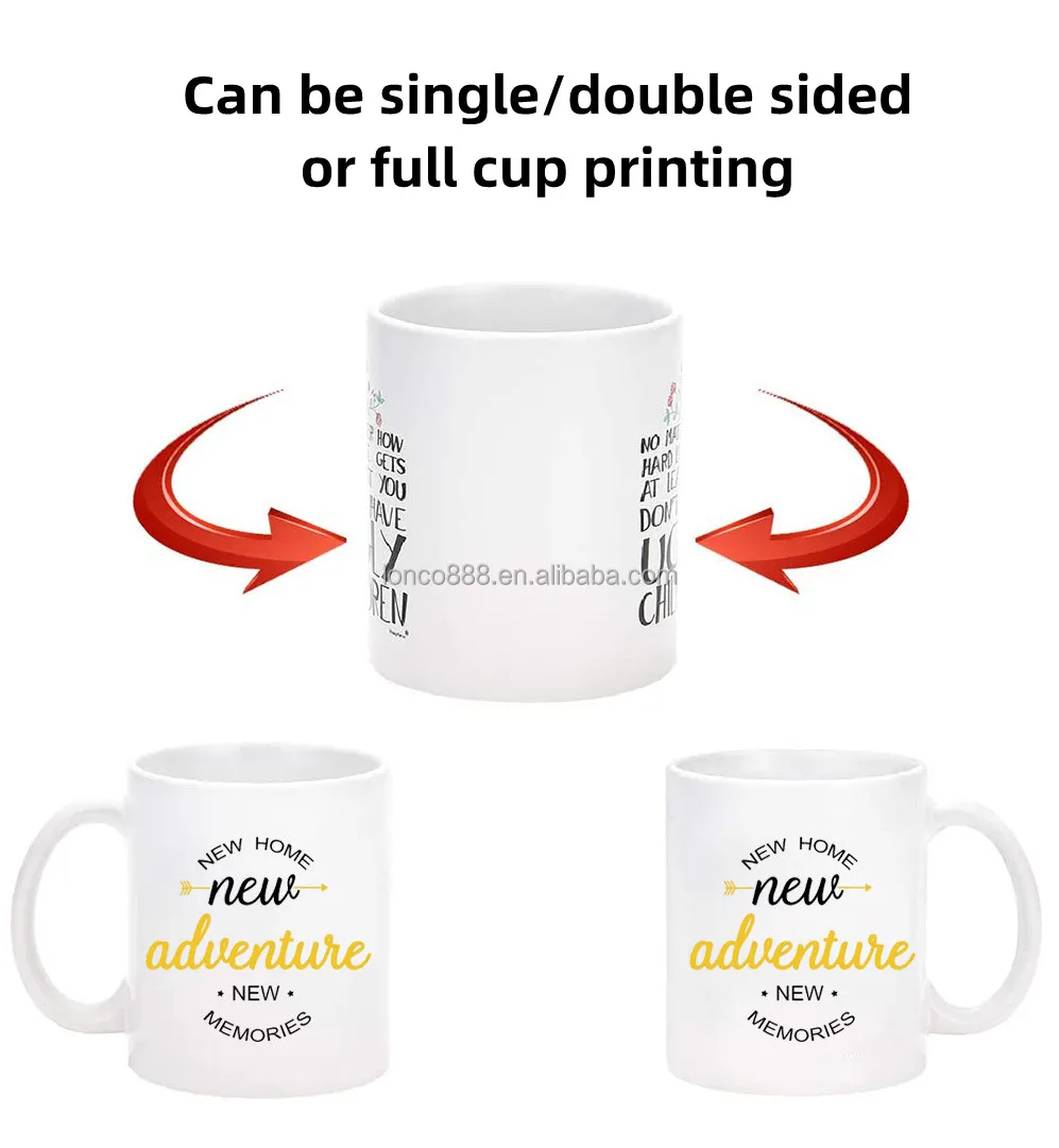 Personalised 11oz Porcelain Ceramic Mugs - Perfect for Sublimation
