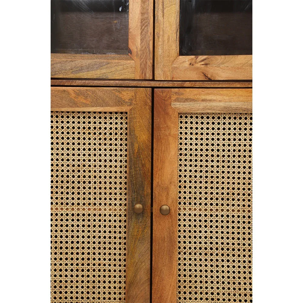 Wooden Canning Wardrobe Solid Wood Rattan Furniture Antique Home Design ...