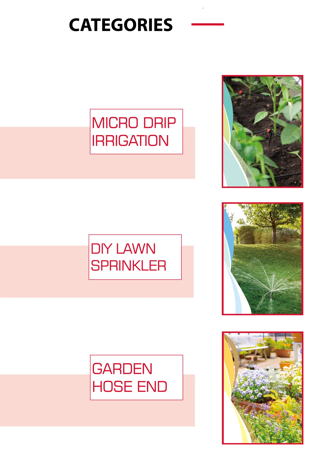 6-Outlet PC Drip Manifolds Plastic Pressure Compensating Irrigation ...