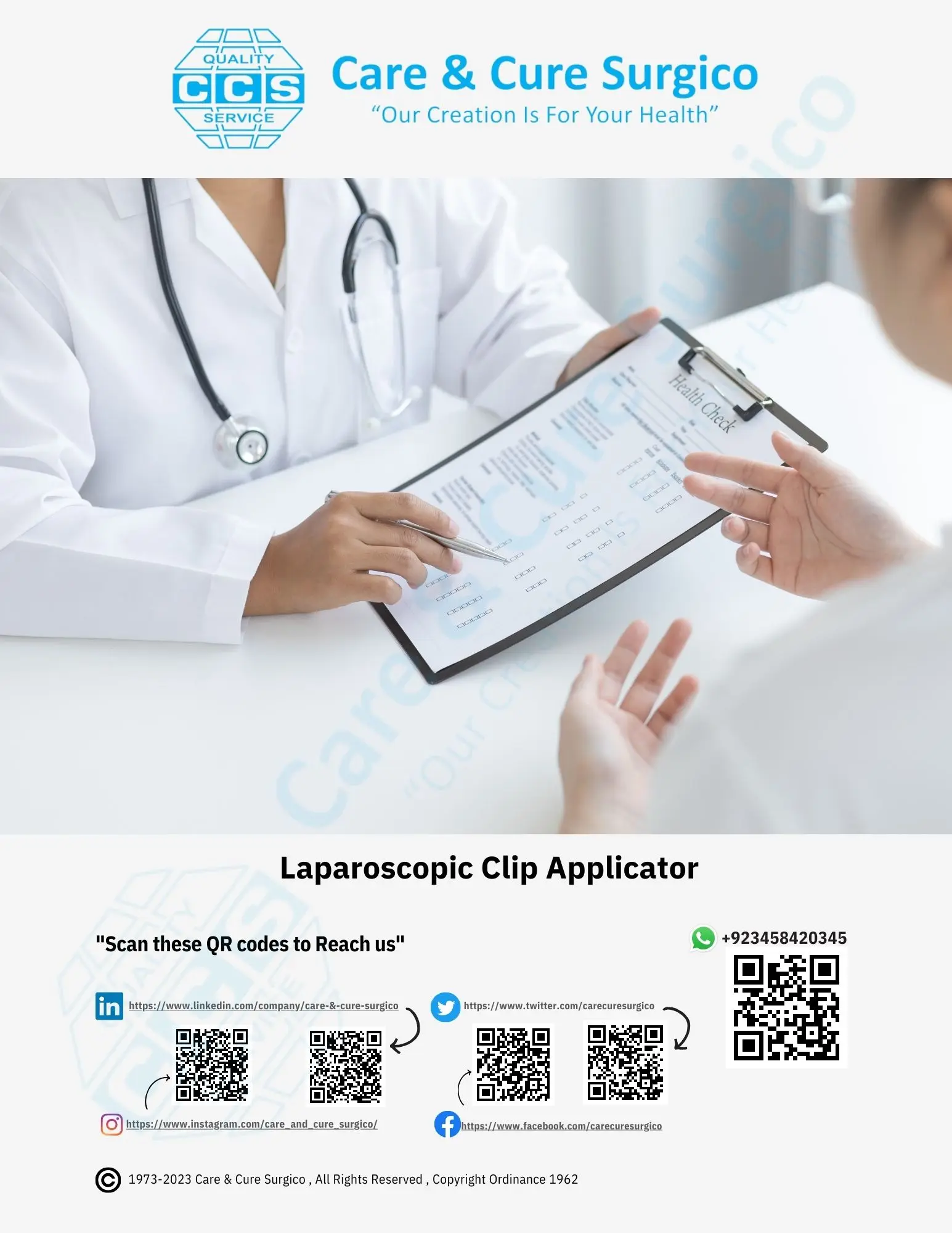 Laparoscopic Hemlock Polymer Clips And Applicator Medical Titanium ...