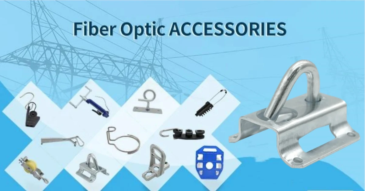 Single Band Post Mounting Anchor Clamp for FTTH Fiber Optic Cable ...