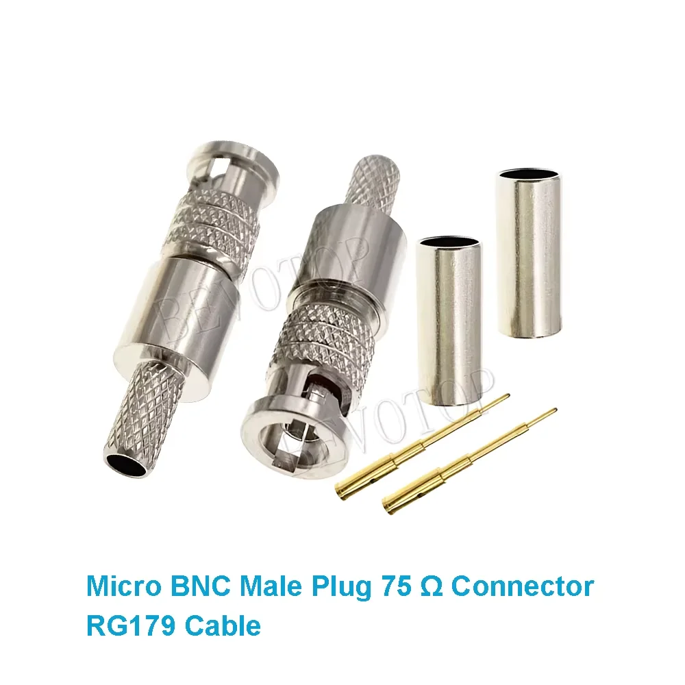 BNC 75 Ohm Micro BNC Male Plug Mini BNC Connector High Quality RF ...