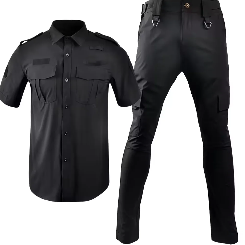 Hot Black Security Guard Wear Uniforms with Jackets and Pants Man ...