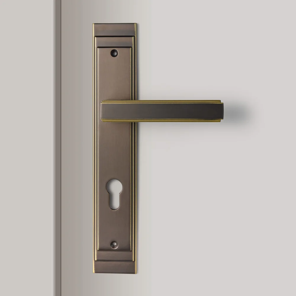 Goo-ki Classic Design Panel Yellow Satin Bronze 85 Hole Pitch Zinc ...