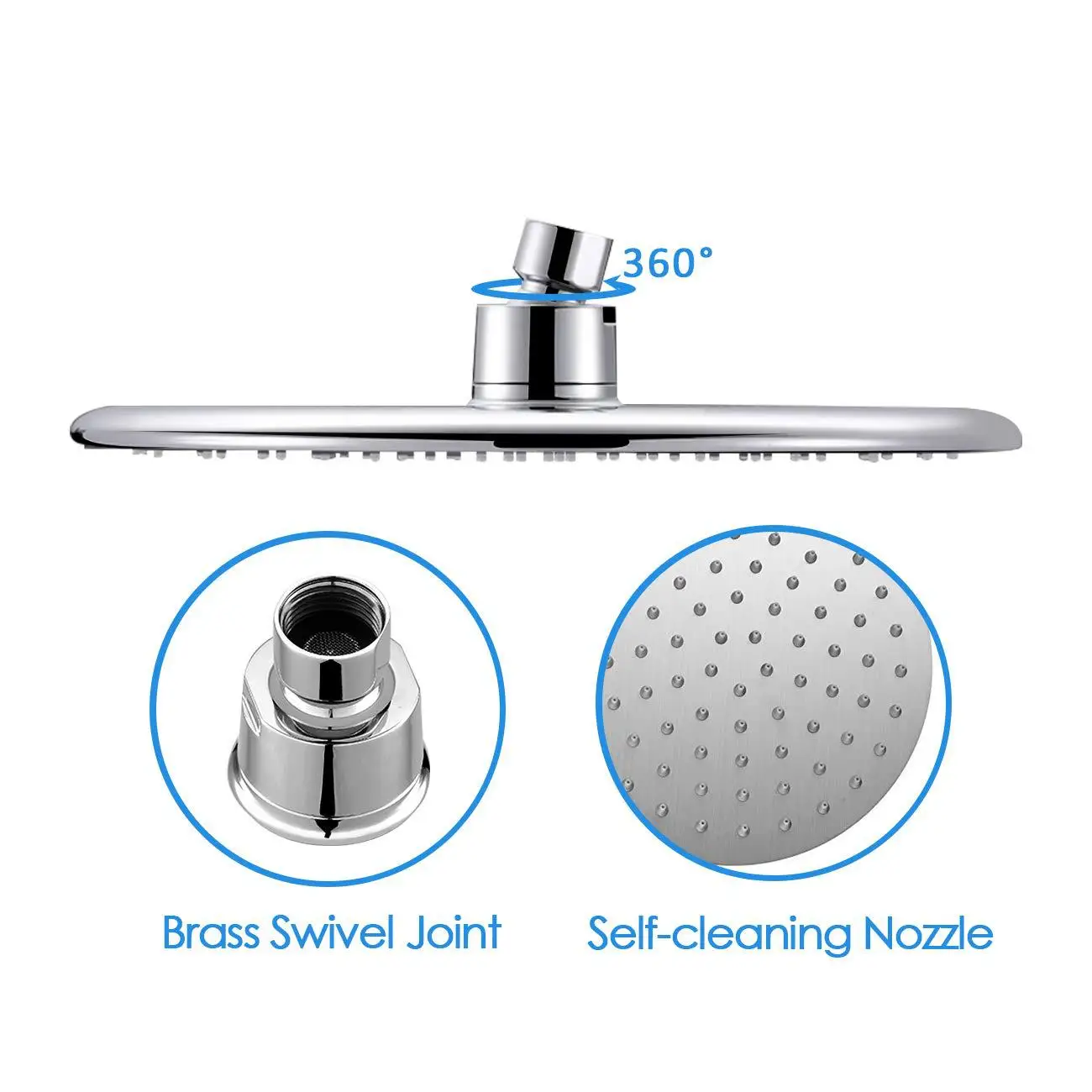 Thermostatic Bathroom Accessory Rainfall Head Combo Conceal Shower Set ...