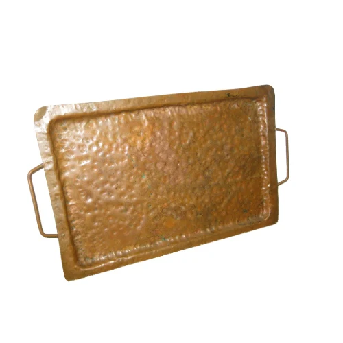 Metal Antique Hammered Tray Home Hotel & Restaurant Food Serving Copper ...