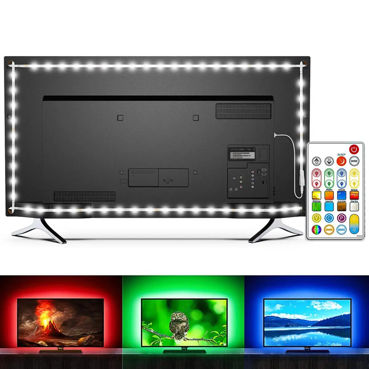 Rgb Led Tv Backlight Smart Ambient Light Led Sync Box Backlight Strips ...