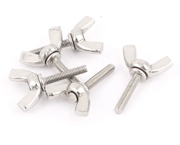 Brass Titanium Wing M8 M6 Nuts Bolt Butterfly Screw - Buy Eye Bolt With ...