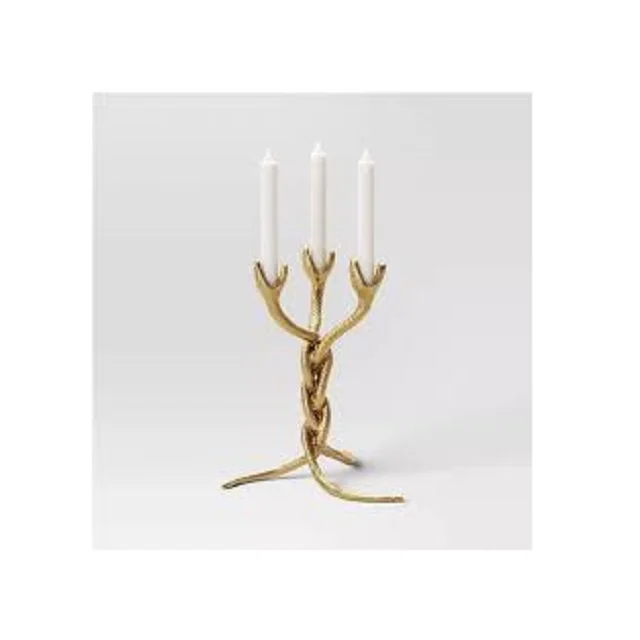 Unique Design Gold Metal Snake Shape Candle Stand Halloween Candle ...