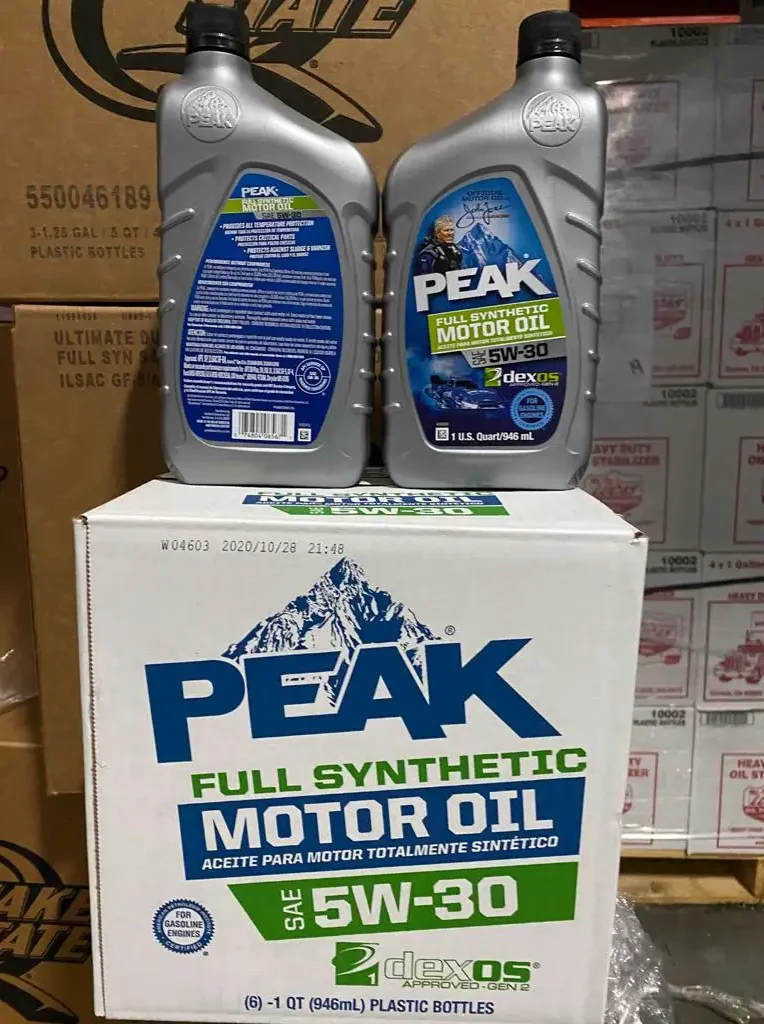 1 Quart Peak Full Synthetic Sae 5w-30 Wholesale Price Motor Oil ...
