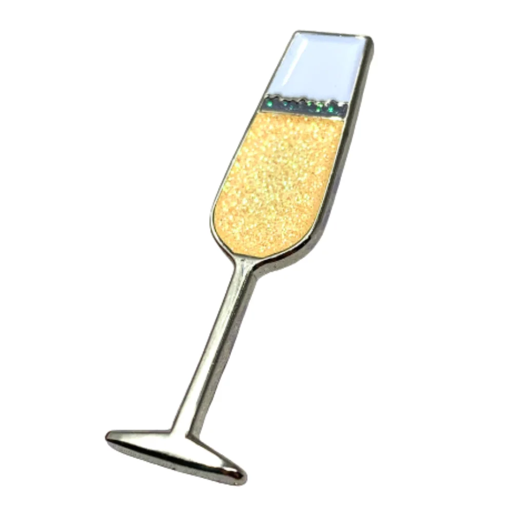 Customize Glitter Champagne Lapel Pin Badges - Art & Collectibles