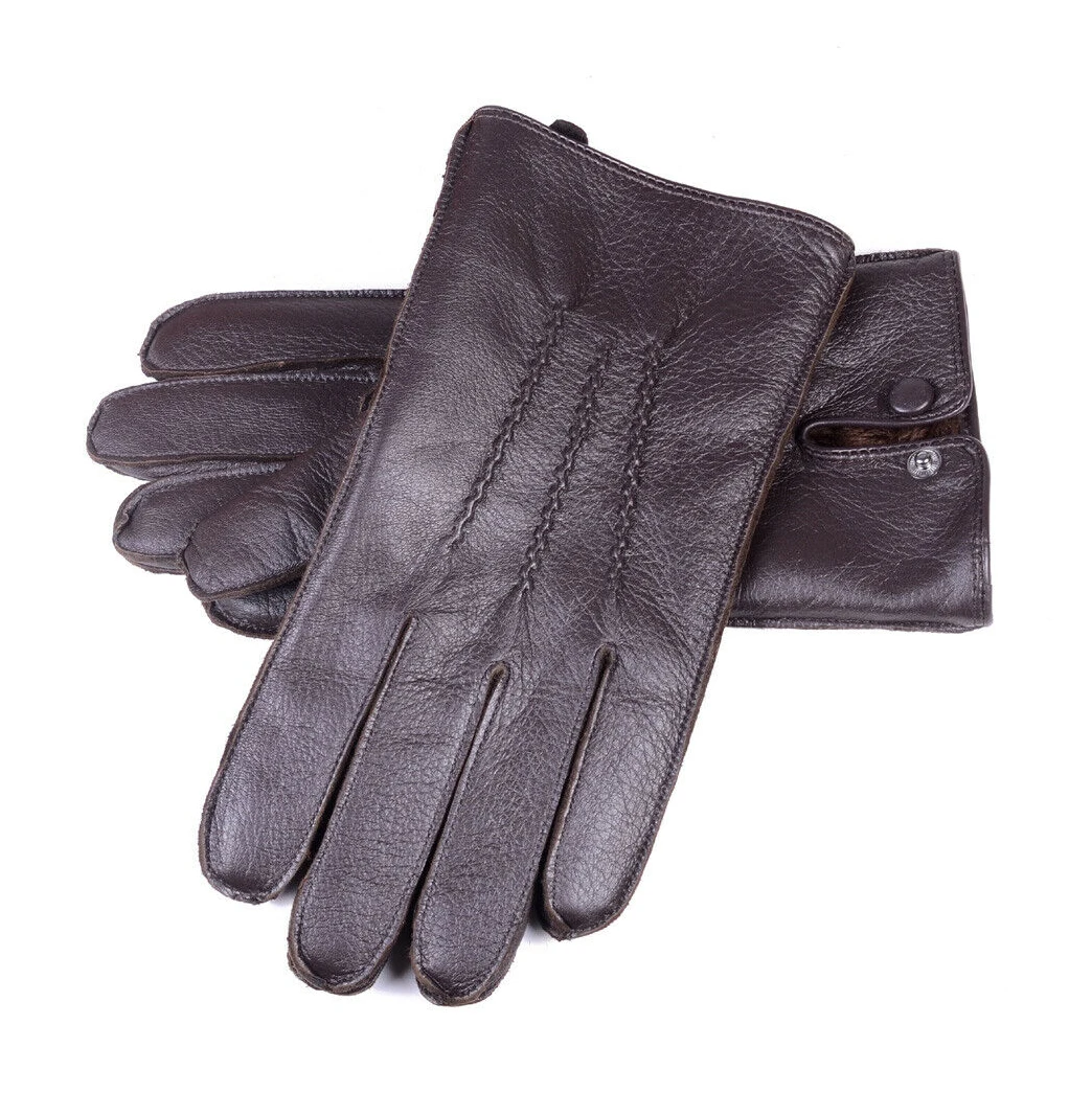 High Quality Fashion Genuine Goat Skin Leather Gloves Men Car Driving ...