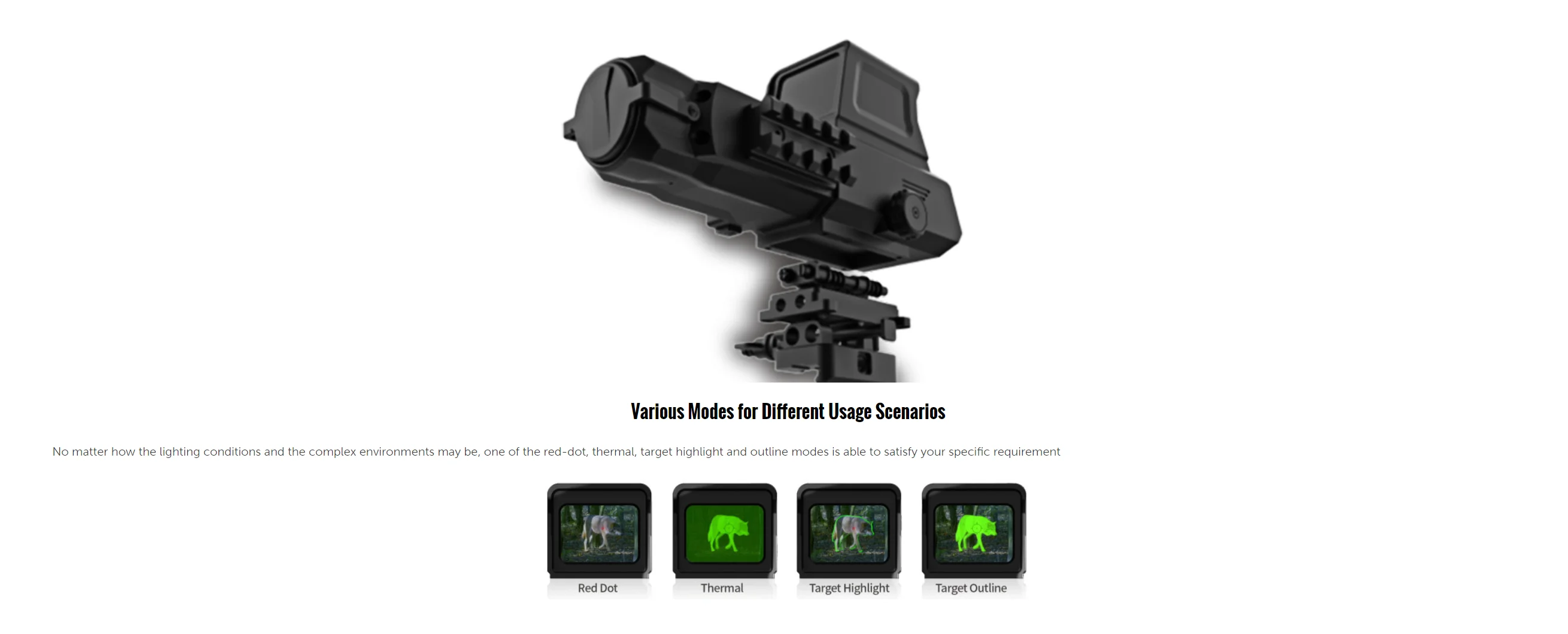 Red-dot Thermal Fusion Scope - Day and Night Vision
