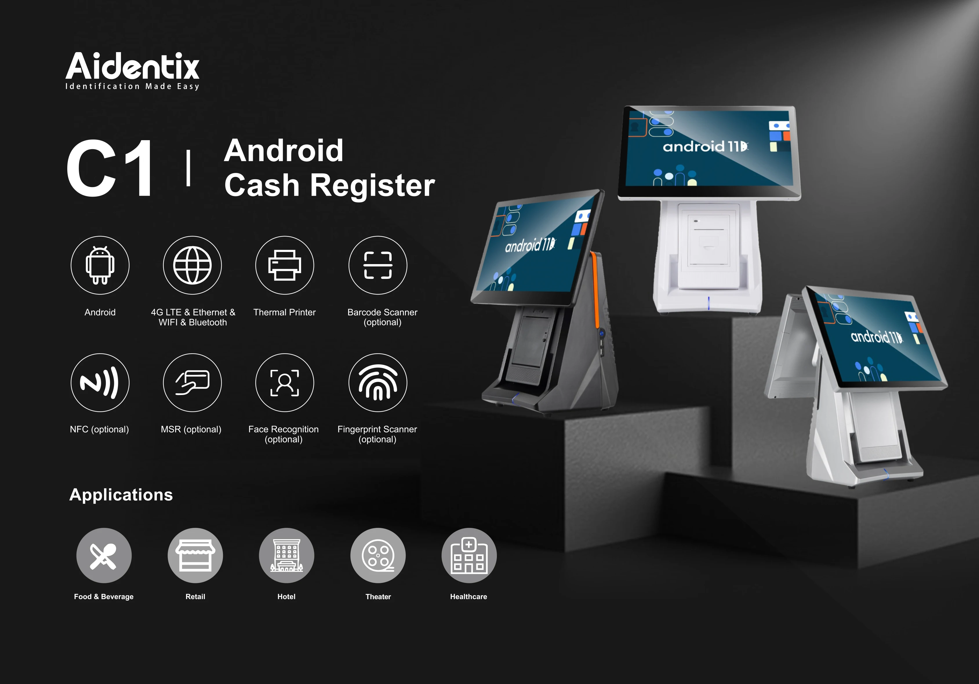 Desktop Complete Solution Pos System Cash Payment Machine With Printer ...