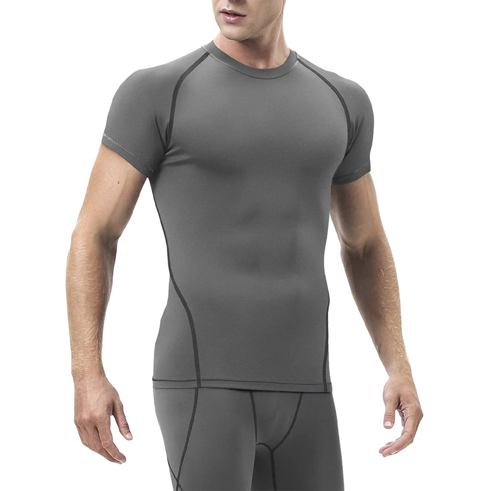 High Performance Compression T-Shirts for Men's Gym