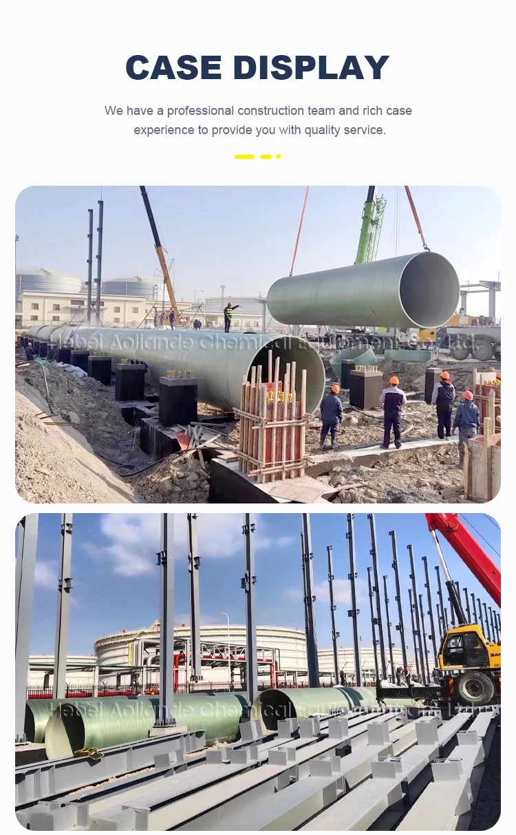 Large Diameter and Conveying Capacity FRP RPM Fiberglass Mortar Pipe ...