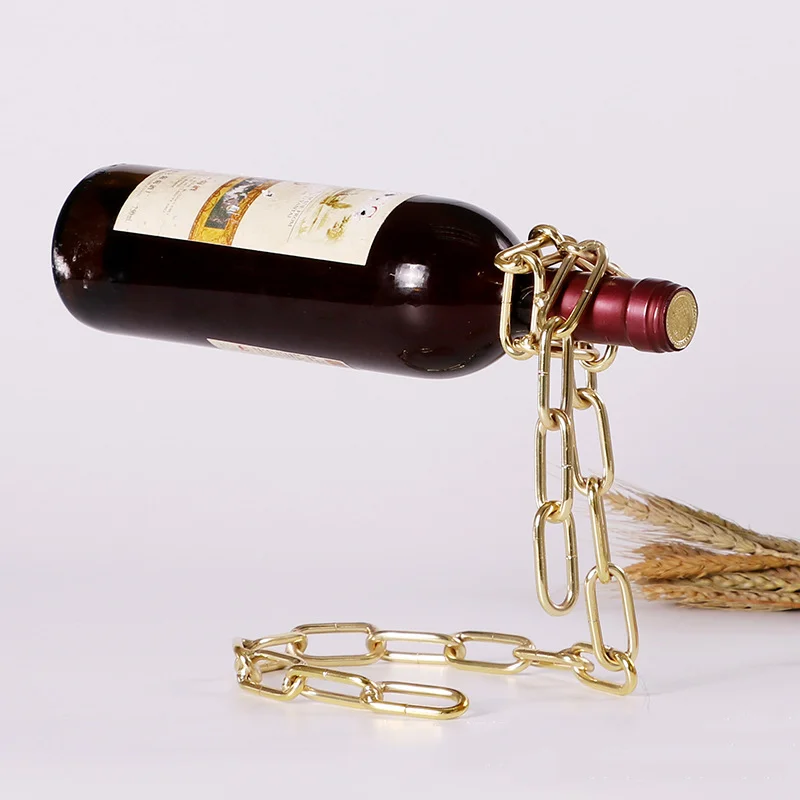 Hot TPWHL Novelty Magic Suspension Iron Decor Link Chain Spilled Wine ...