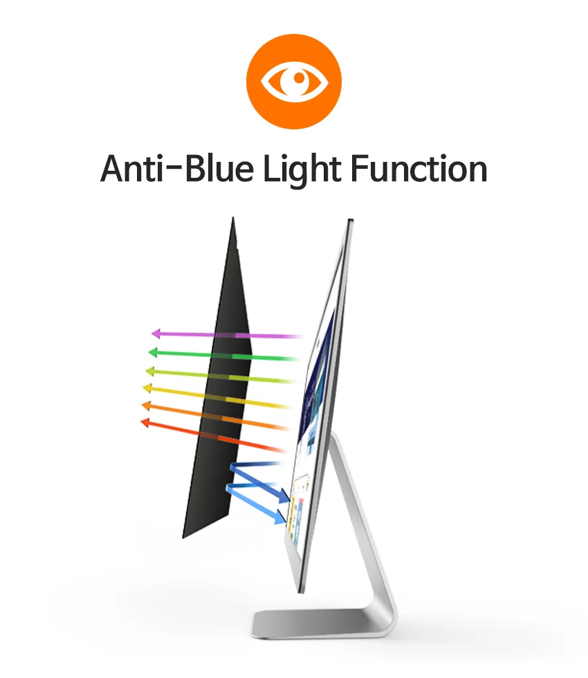 2way Computer Monitor Privacy Filter Sheet Anti Spy Screen Protector ...