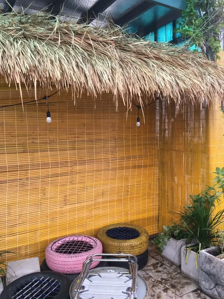 High Quality Waterproof Synthetic Palm Artificial Wheat Straw Thatched ...