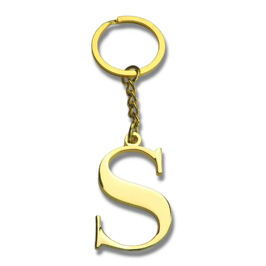 Open Design English Alphabet Letter Keychain Initial - Buy Letter ...