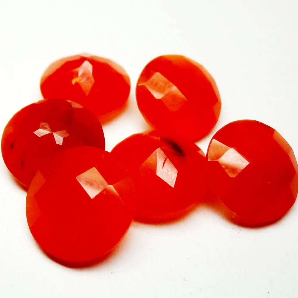Beautiful Faceted Cutting Rectangle Pear Oval Shaped Natural Carnelian ...