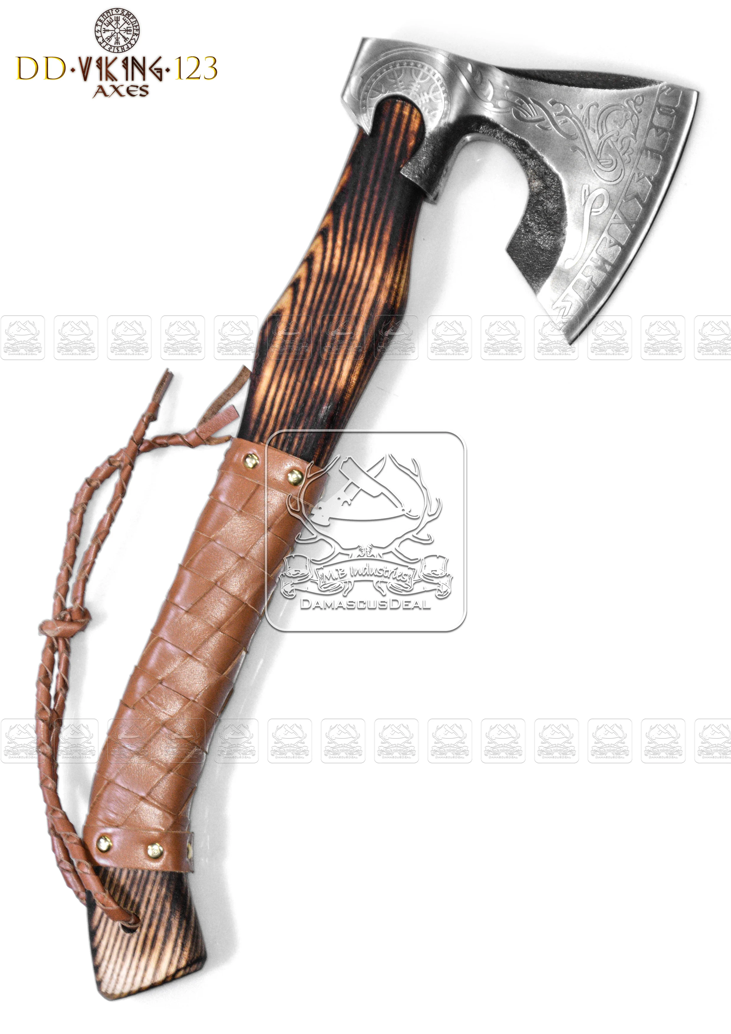 Hand Forged Viking Axe - Perfect for Camping and Hunting