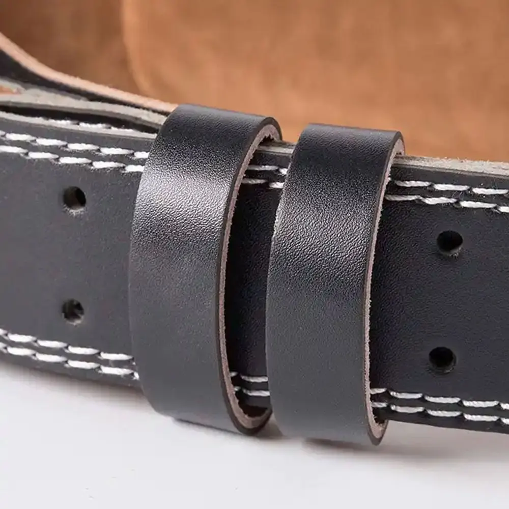 Highly Professional 2024 Leather Body Building Belt 100% Real Leather ...