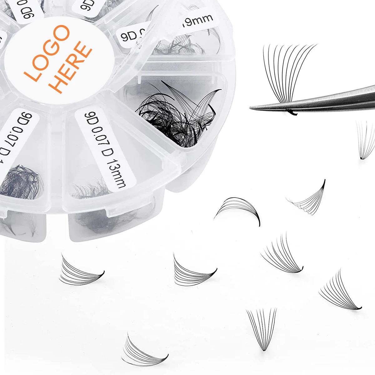 Best Grade Promade Fans Mixed 8 Lengths Synthetic Hair Handmade Fans ...