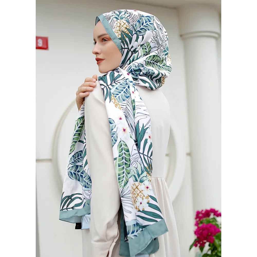 %100 Polyester Women Shawl Hijabs 75x185cm Special Design Premium ...