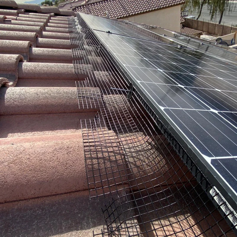 Solar Roof Mounting Fence Solar Pv Mounting Roof Bird Net Anti-animals ...