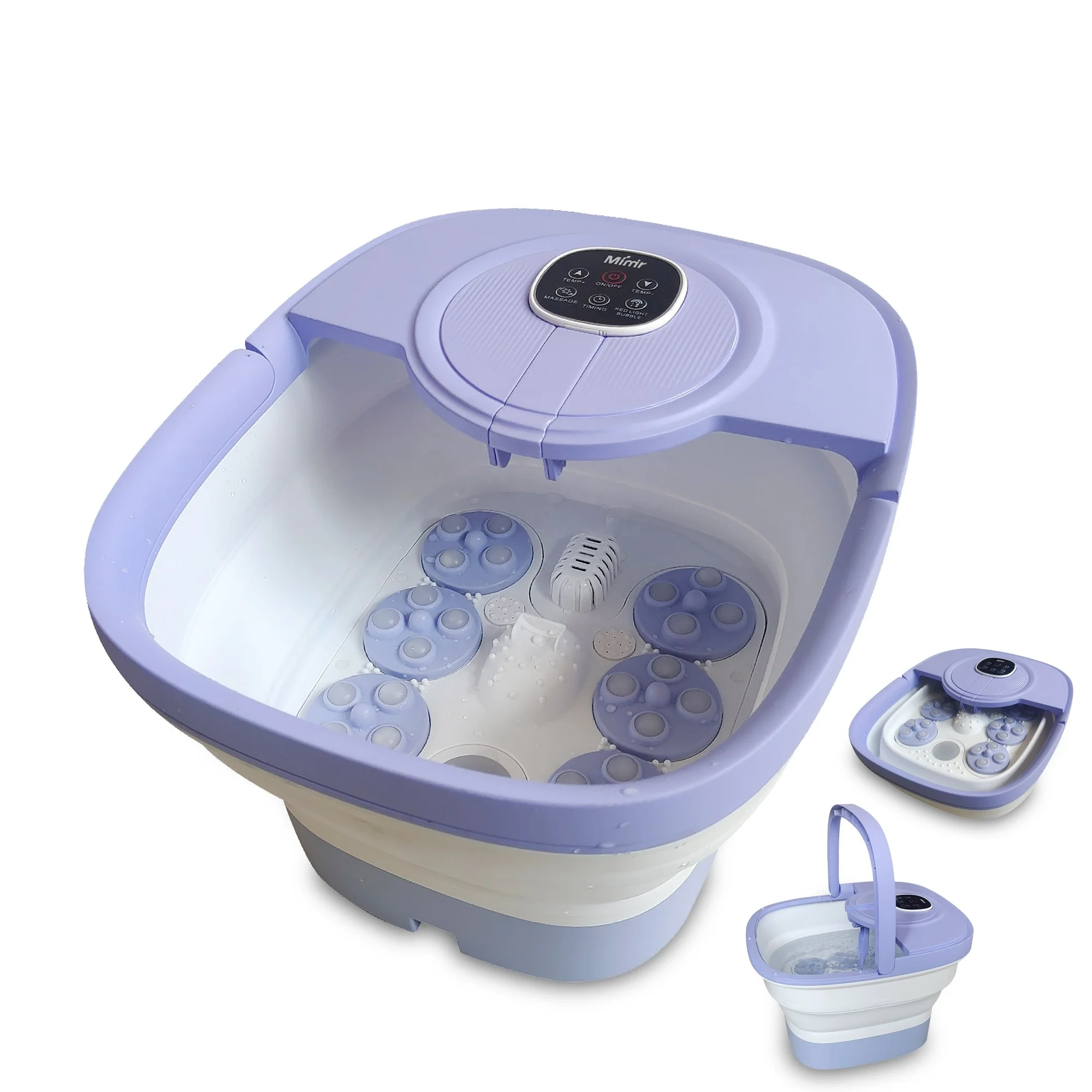 Electrical Wireless Control Heat Bubble Collapsible Pedicure Foot Bath ...