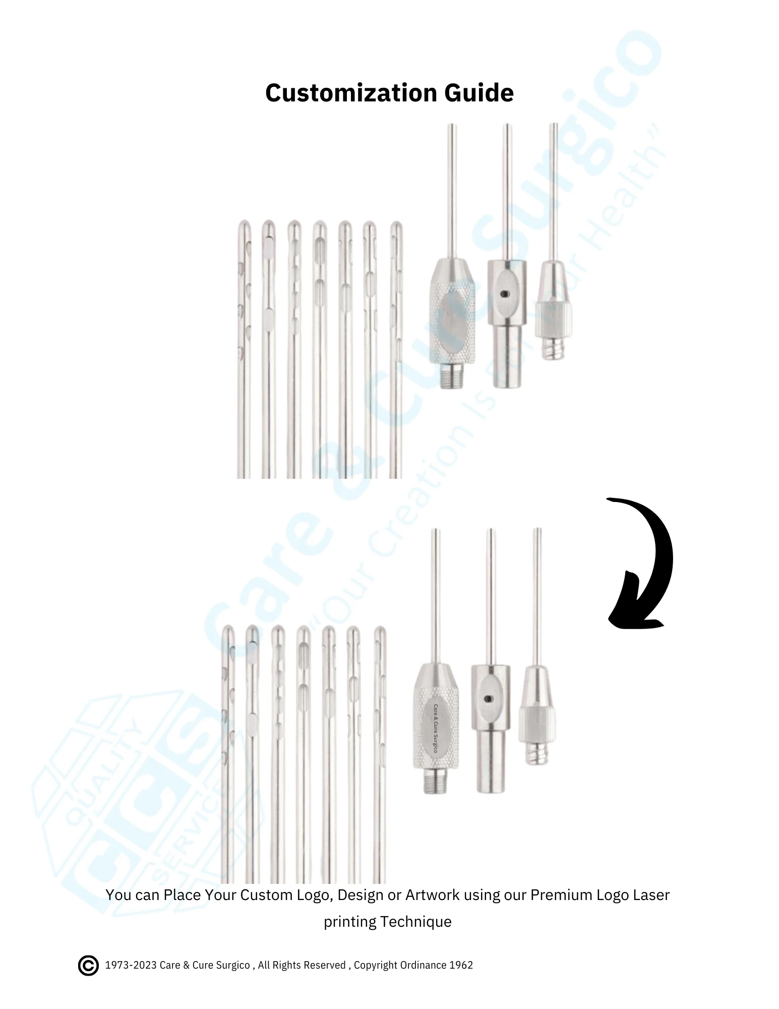 Custom Liposuction Cannula Surgery Fat Transfer Set Stainless Steel ...