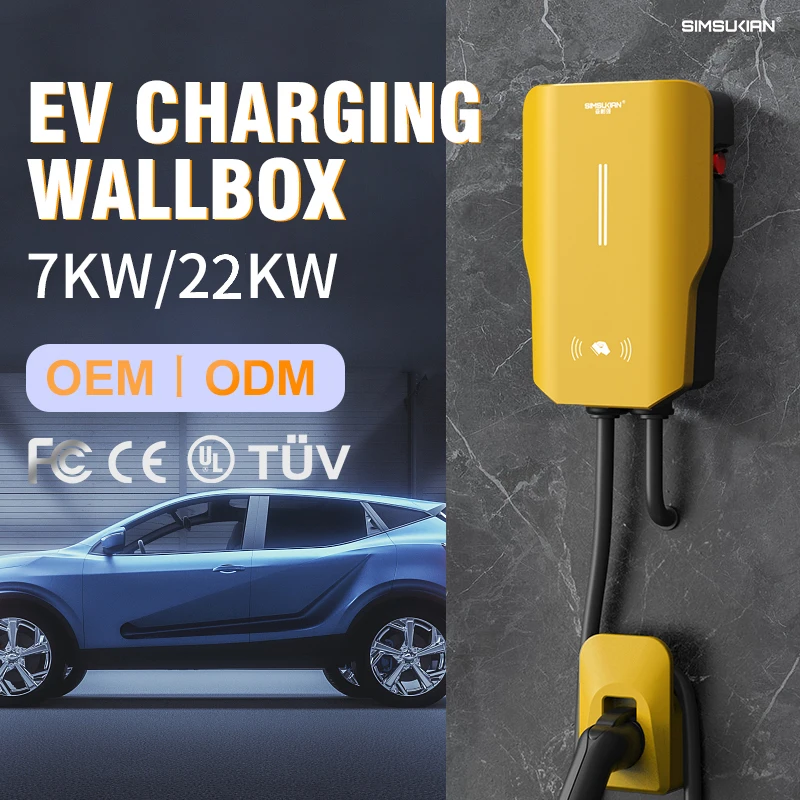 22kw AC EV Charger Wall Box - Fast Charging for Electric Cars
