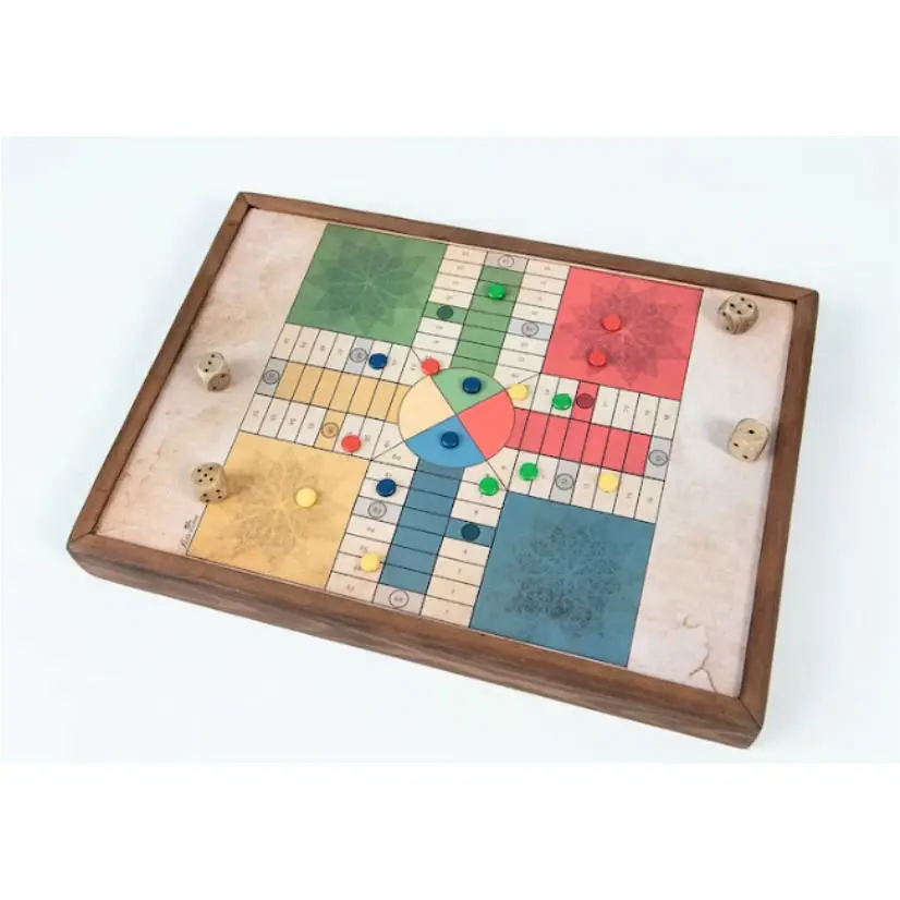 Customized Ludo Game - Handmade Wooden Board for All Ages
