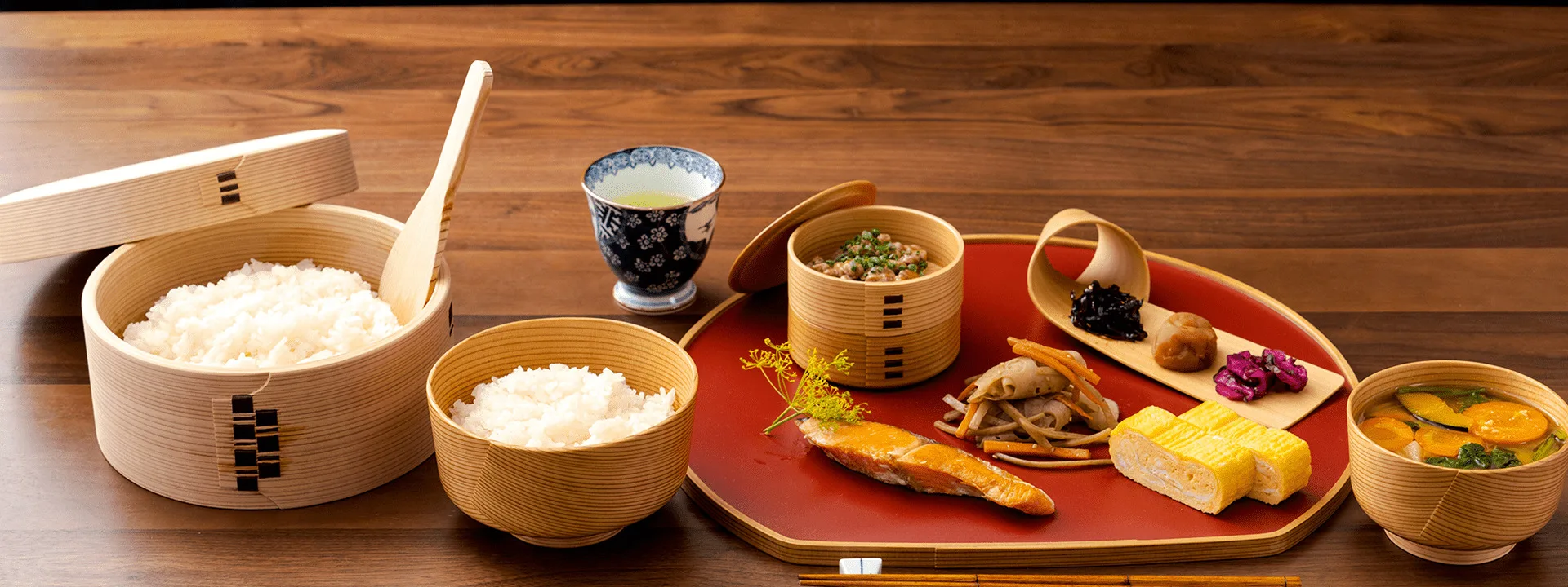 Japanese Afternoon Tea Stand Wooden Double Layer Plate Handmade ...