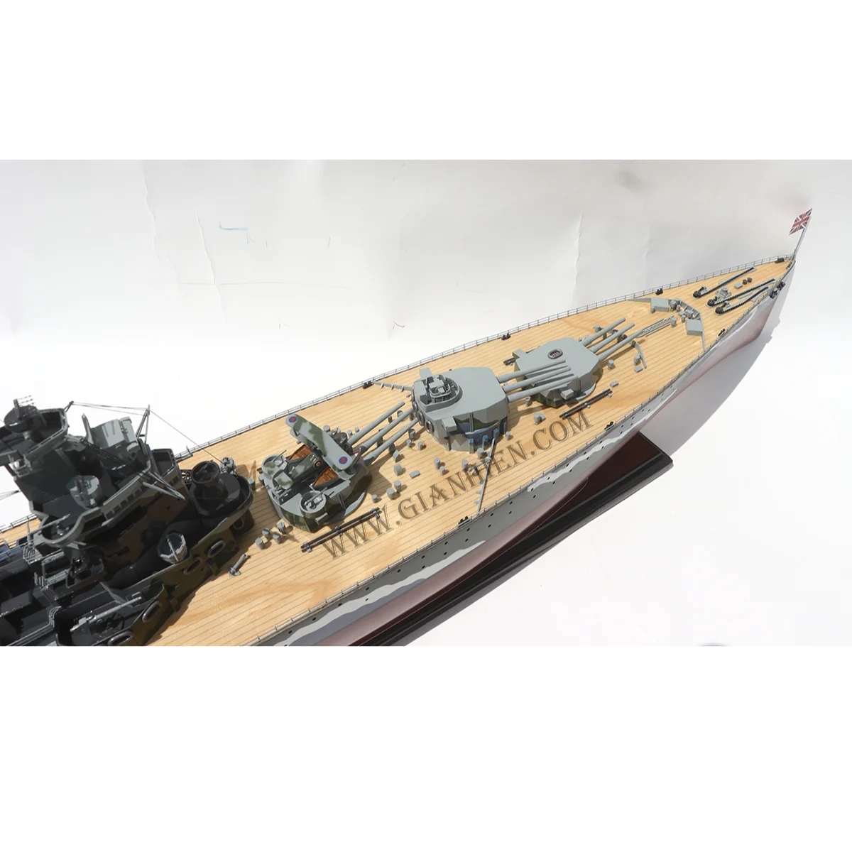 Hms Rodney Handicraft War Ship Model - Wooden Battle Ship Model For ...