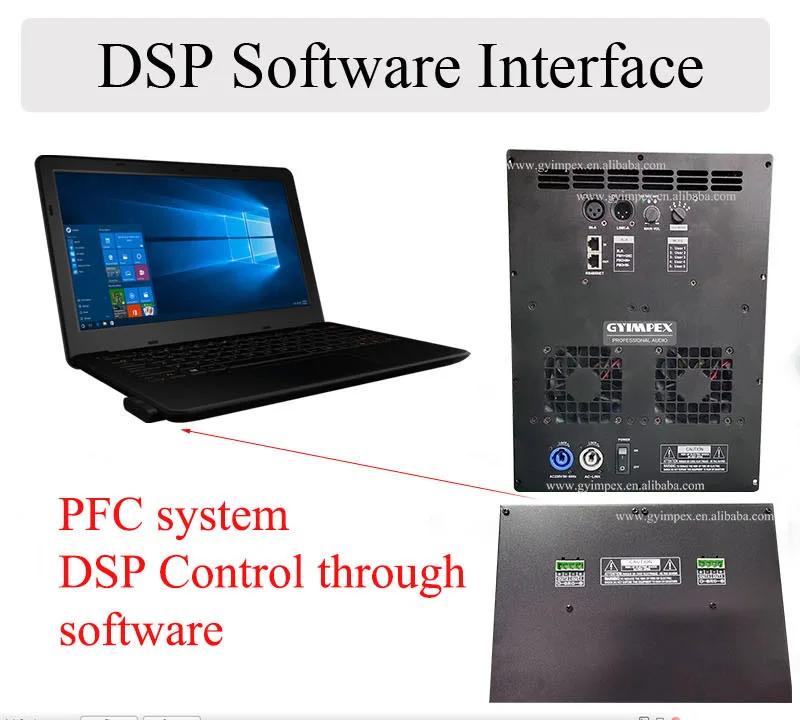 2800w Class D Active Dsp Dual Channels Power Amplifier Module For ...