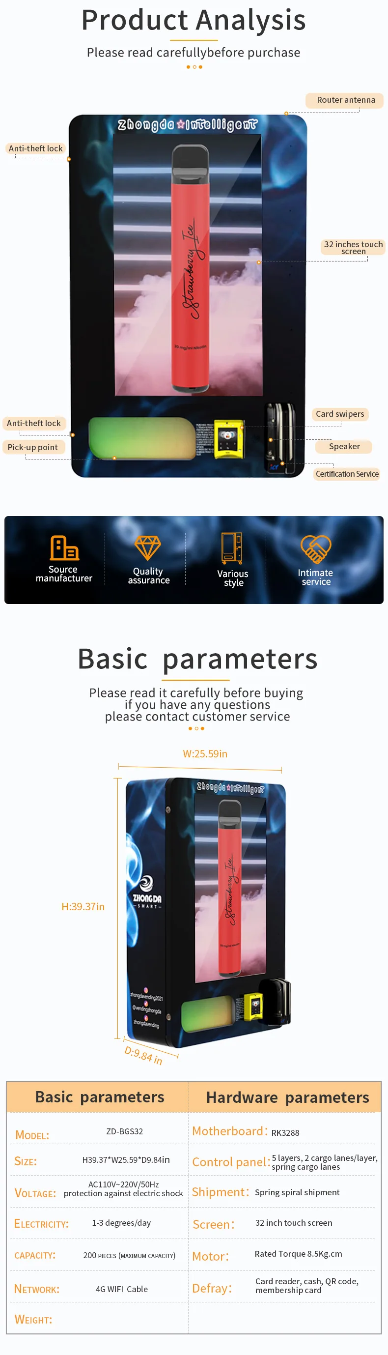 18 Age Verification Id Card Driving License Wall-mounted Vending ...