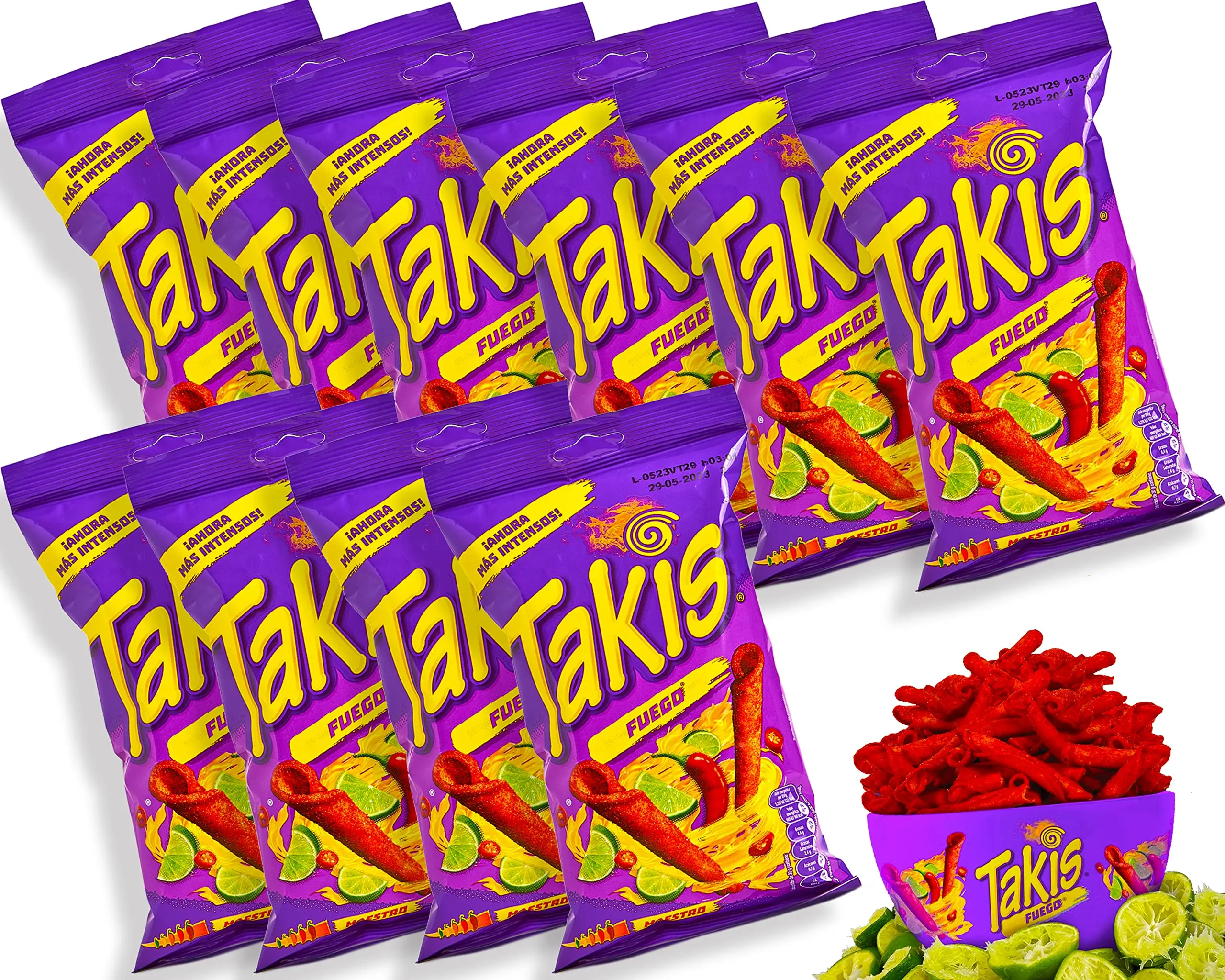 Takis Fuego Flavored Tortilla Chips - Pack Of 3 - 56g - Buy Takis Chips ...