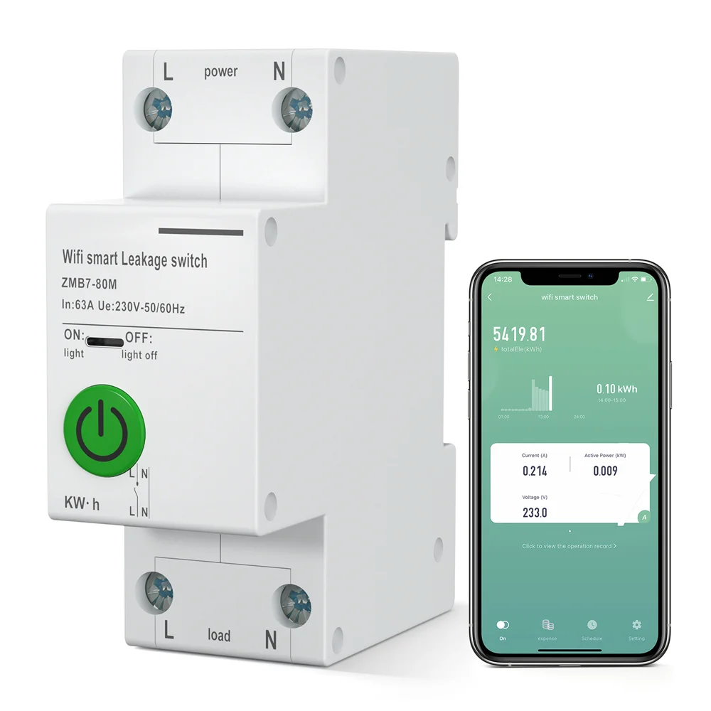Tuya Wifi Smart Circuit Breaker Miniature Circuit, Smart Circuit ...